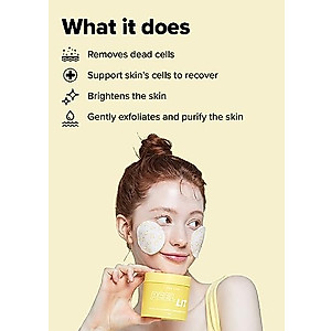 I DEW CARE Peel Lit Citric Acid Peel Pads | Exfoliating Vitamin C Treatment Pads with AHA and PHA | Chemical Peels for Face | Korean Skincare, Vegan, Cruelty-free, Gluten-free, Paraben-free