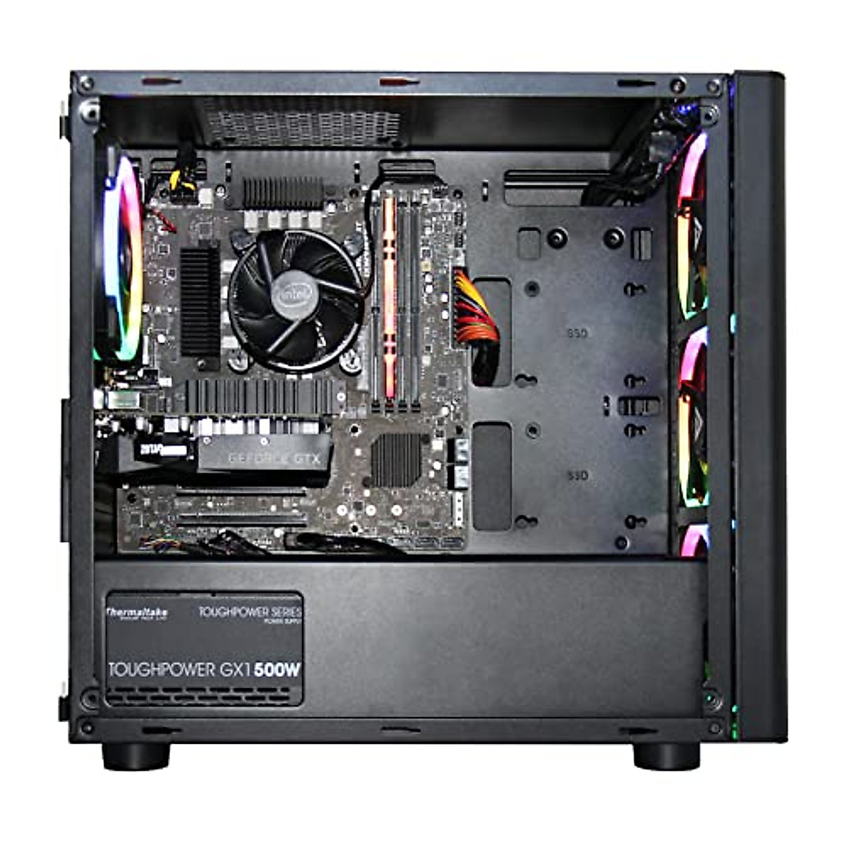 ZOTAC Gaming MEK Hero G1 I1416FV Gaming PC Desktop Intel 11th Gen Core i5 11400F, GeForce GTX 1650 4GB, 8GB 3200 MHz DDR4, 500GB M.2 NVMe SSD, WiFi + Bluetooth, RGB ‎- GH1650I1400F01BA-U-W11
