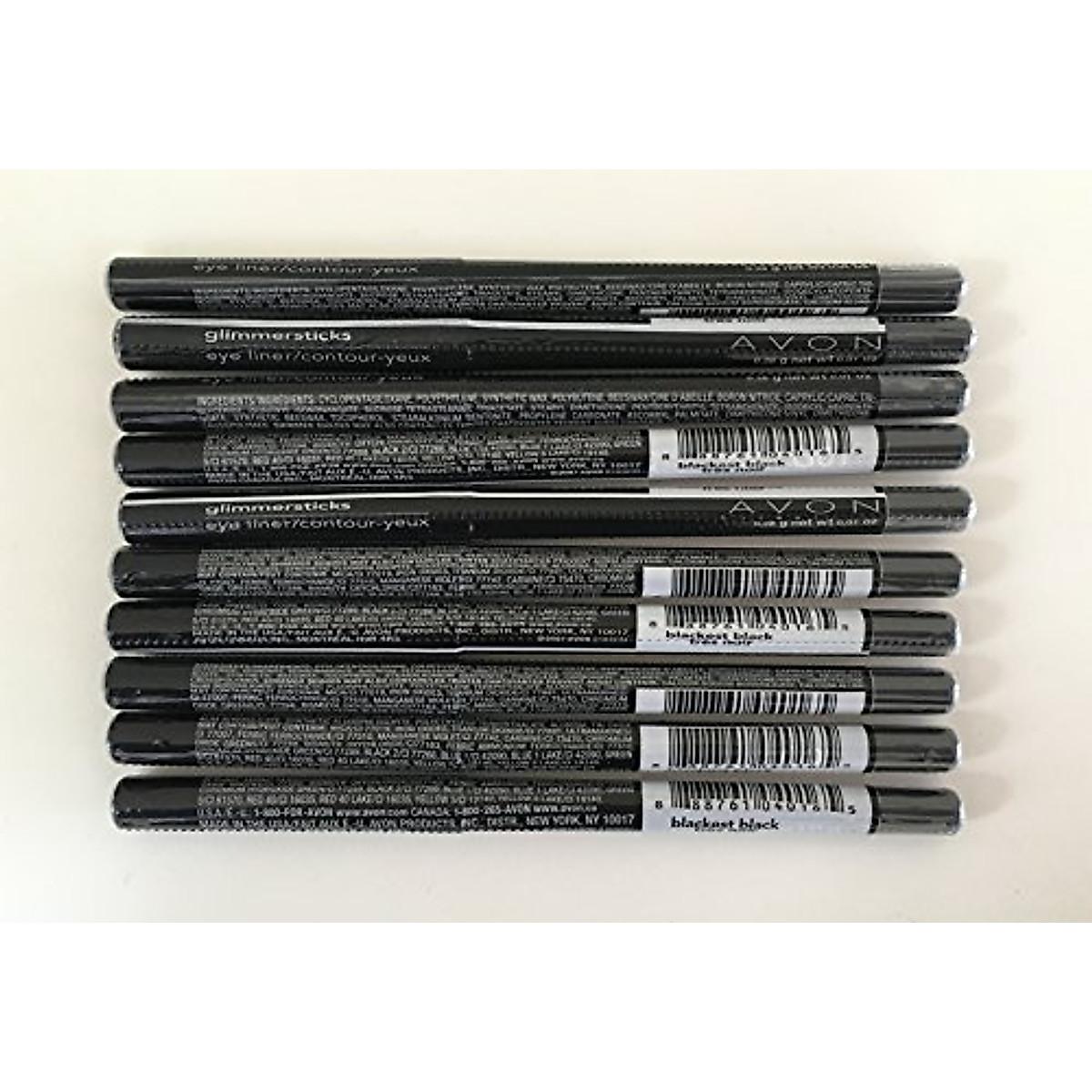 Avon Glimmersticks Eye Liner Blackest Black (Lot 10 Pcs)