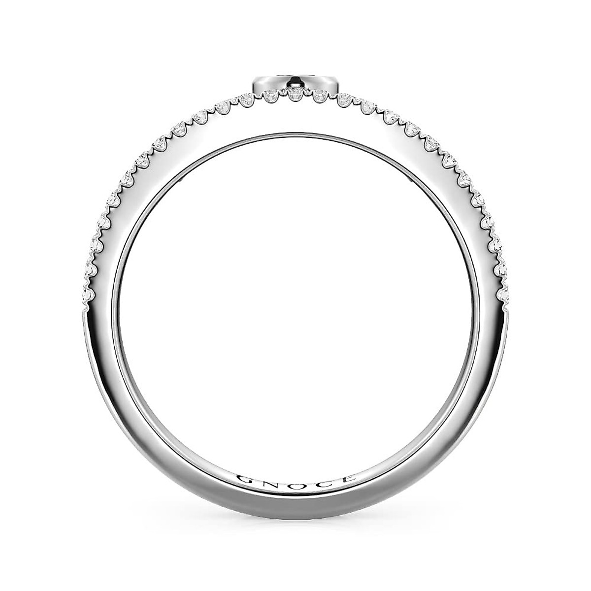 GNOCE Graceful Queen Crown Women Ring 925 Sterling Silver Inlaid with Clear Gemstones Rings Anniversary Promise Engagement Wedding Ring for Her (8)