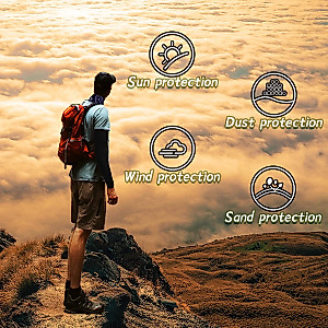 Neck Gaiter Face Cover Bandana Mask Scarf, Breathable Sun& Dust-proof for Cycling Running Fishing Hiking