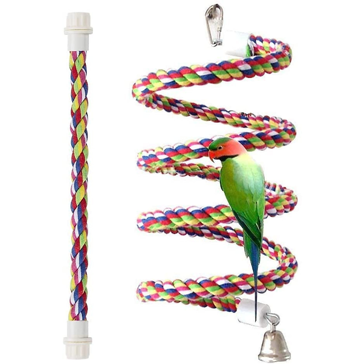 60" Rope Bungee Bird Toy Bird Perch 150CM (60") for Chicken and Parakeet