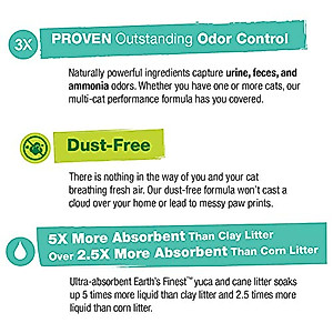 Four Paws Earth’s FINEST® Cat Litter, Premium Clumping, Lightweight, Absorbent Formula 7.2 Pounds