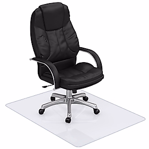 Office Chair Mat for Carpeted Floor 20"x24" 36"x48" 71"x142" PVC Floor Mat 0.08" Thick Chair Mat Carpet Protector Non-Slip Waterproof for Carpets Floor Desk Hallway Rectangle (Color : Clear, Size :