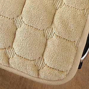 HUALEMEI Comfort Plush Seat Cushion,One-Piece Non Slip Chair Pads with Ties,Washable Gaming Chair Back Rest Cushion for Home Office Chair-K 40x85cm(16x33inch)