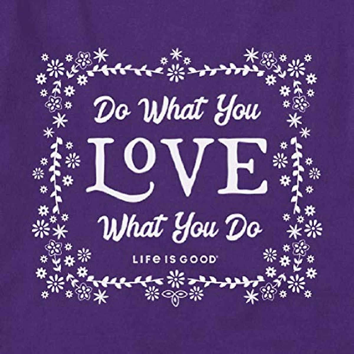 Life is good Womens Crusher, Deep Purple, Medium