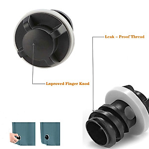 Cooler Drain Plugs Compatible with Yeti's Line of Roadie/Tundra & Tank Coolers & RTIC Coolers Leak-Proof Design Accessorie (2 Pack)