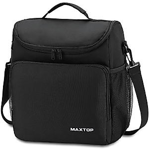 MAXTOP Lunch Box for Men & Women, Reusable Insulated Lunch Cooler Bags for Women with Adjustable Strap, medium Thermal Lunch Tote Bag for Office Work Hiking Outdoor Picnic Beach