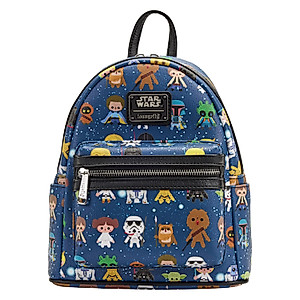 Loungefly Star Wars Chibi Character Print Mini Backpack