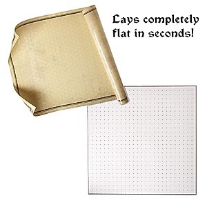 The Master's Atlas: Adventures Blank/Parchment Tabletop RPG Game Board - 26" x 26" Reusable Double-Sided Board Mat for Creating D&D & TTRPG Maps – Customizable GM Accessories for Role Playing Gaming