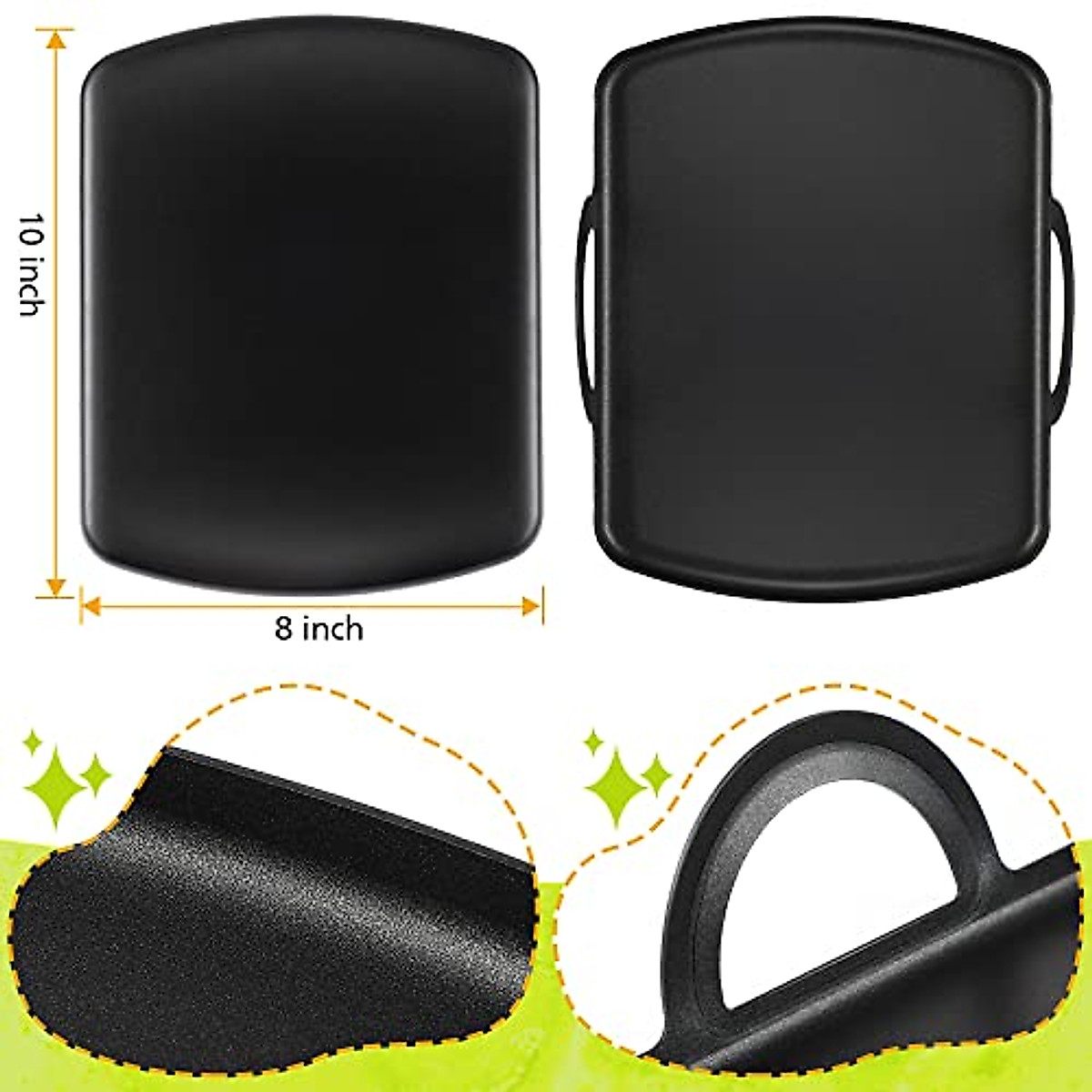 Grill Griddle Plate for Ninja AG300 AG300C AG301 AG301C AG302 AG400 IG301A Indoor Foodie Grill Grate（10 x 8 inch)