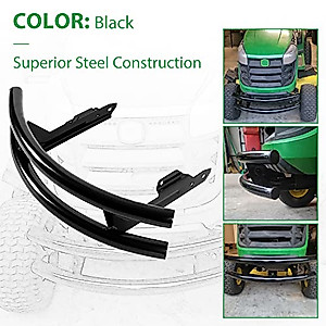Front Bumper Brush Guard Compatible with John Deere 100 Series 102 115 125 135 145 155C 190C D100 D110 D120 D130 D140 D150 D160 D170 L100 L105 L107 LA175 G110 X110 X120 X125 Lawn Mower Garden Tractor