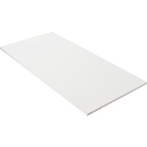 Kaboon 55x27.5 in White Tabletop, Wood Desktop One Piece, Reversible Melamine Countertop for Home and Office