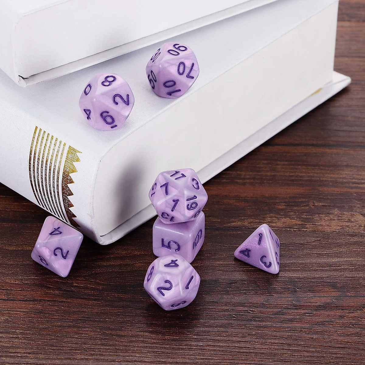 DND Dice, 5 x 7 Sets (35 Pieces) Polyhedron Dice for Dungeons & Dragons RPG MTG DND Tabletop Game with 1 Free Pouch D4 D8 D10 D12 D20