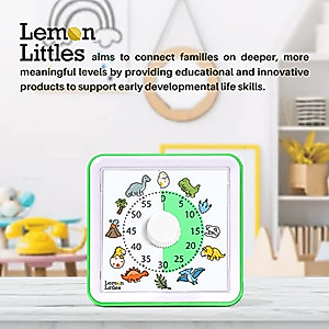 Visual Timer for Kids, Toddler, Autism, ADHD & Preschool Classroom - Animal Silent Countdown Timers - 60 Minute Productivity & Time Management Clock (Dinosaur)