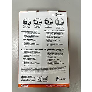 j5create USB to HDMI Display Adapter- USB to HDMI 1080P Cable Converter Adapter for Windows (JUA195)