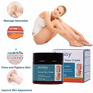 jeosisy Varicose Vein Cream - Varicose Veins Cream for Legs, Varicose & Spider Veins Soothing Leg Cream
