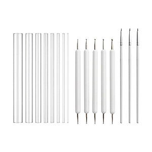 16pcs Dotting Pen Tools Set For Rock Painting Pottery Clay Modeling Art