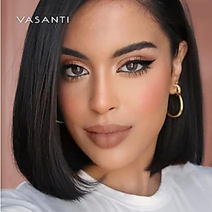 VASANTI Kajal Waterline Eyeliner Pencil - Long-lasting, Waterproof, Smudge-proof, Safe for Sensitive Eyes, Waterline Eye Liner - Opthalmologist Approved and Tested (Intense Black)