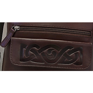 Lee River Goods Co - Celtic Leather Mary Crossbody Bag (Brown)