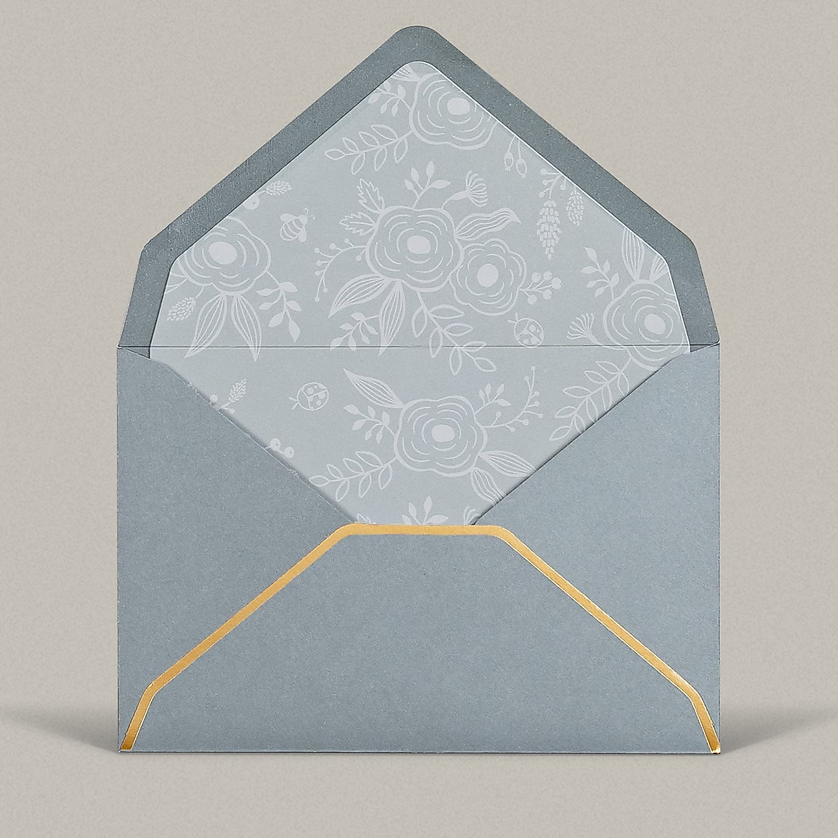 Prims & Flourish Thank You Cards with Envelopes, 24-Count Thank You Notes, Gold Foil Floral Designs, 4 x 6 Inches, Blank Inside Thank You Cards Bulk for Weddings, Bridal Showers, Baby Showers