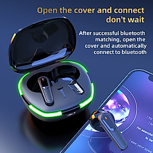 Wireless Earbuds Bluetooth Headphones with Wireless Charging Case IPX4 Waterproof Stereo Earphones in-Ear for SPOR