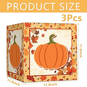 Little Pumpkin 1st Birthday Fall Decorations Balloon Boxes,3pcs One Boxes in Fall Little Pumpkin Theme for First Birthday Baby Party Decorations Supplies