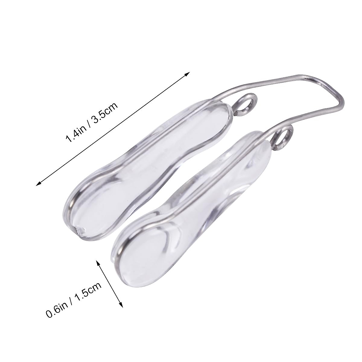 Lurrose Nose Shaper Lifter Clip Beauty Nose Up Lifting Silicone Rhinoplasty Nose Bridge Straightener Corrector Slimming Device for Women Ladies Transparent