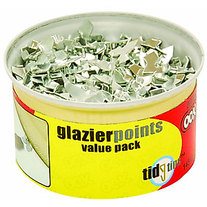OOK 50651 Glazing Push Points, Glazier Points, Steel, Zinc Finish (145 Piece Value Pack) , Red