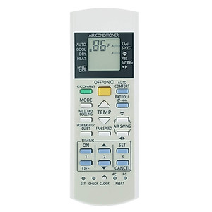 Replacement for Panasonic Air Conditioner Remote Control CS-E12RKUAW CS-E9RKUAW CS-ME5RKUA CS-ME7RKU CS-ME7RKUA CS-E12RKUA CS-E9RKUA