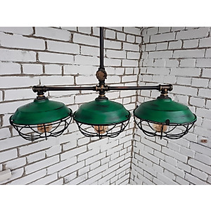 Rustic industrial pendant lamp. Steampunk lamp. Ceiling pendant lighting