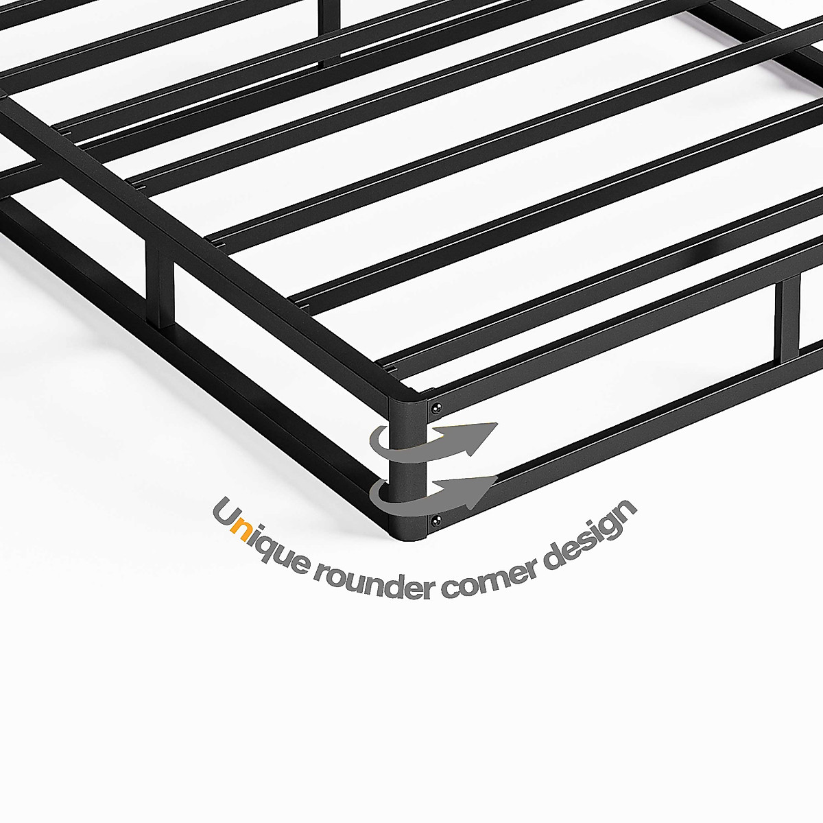 Daqutic Box Spring Cal King，9 Inch Metal Box-Spring Only, Mattress Foundation, Heavy Duty Structure with Fabric Cover, Noise Free, Non-Slip, Easy Assembly