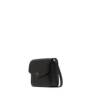Kate Spade New York Sadie Envelope Leather Crossbody Purse (Black)