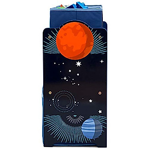Delta Children Space Adventures Design & Store 6 Bin Toy Storage Organizer - Greenguard Gold Certified, Blue