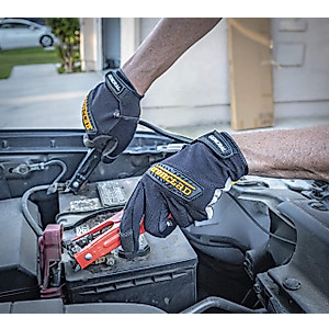 Ironclad General Utility Work Gloves GUG, All-Purpose, Performance Fit, Durable, Machine Washable, (1 Pair), Large - GUG-04-L , Black
