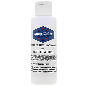 AmeriColor Soft Gel Paste Food Color, 6-Ounce, Bright White