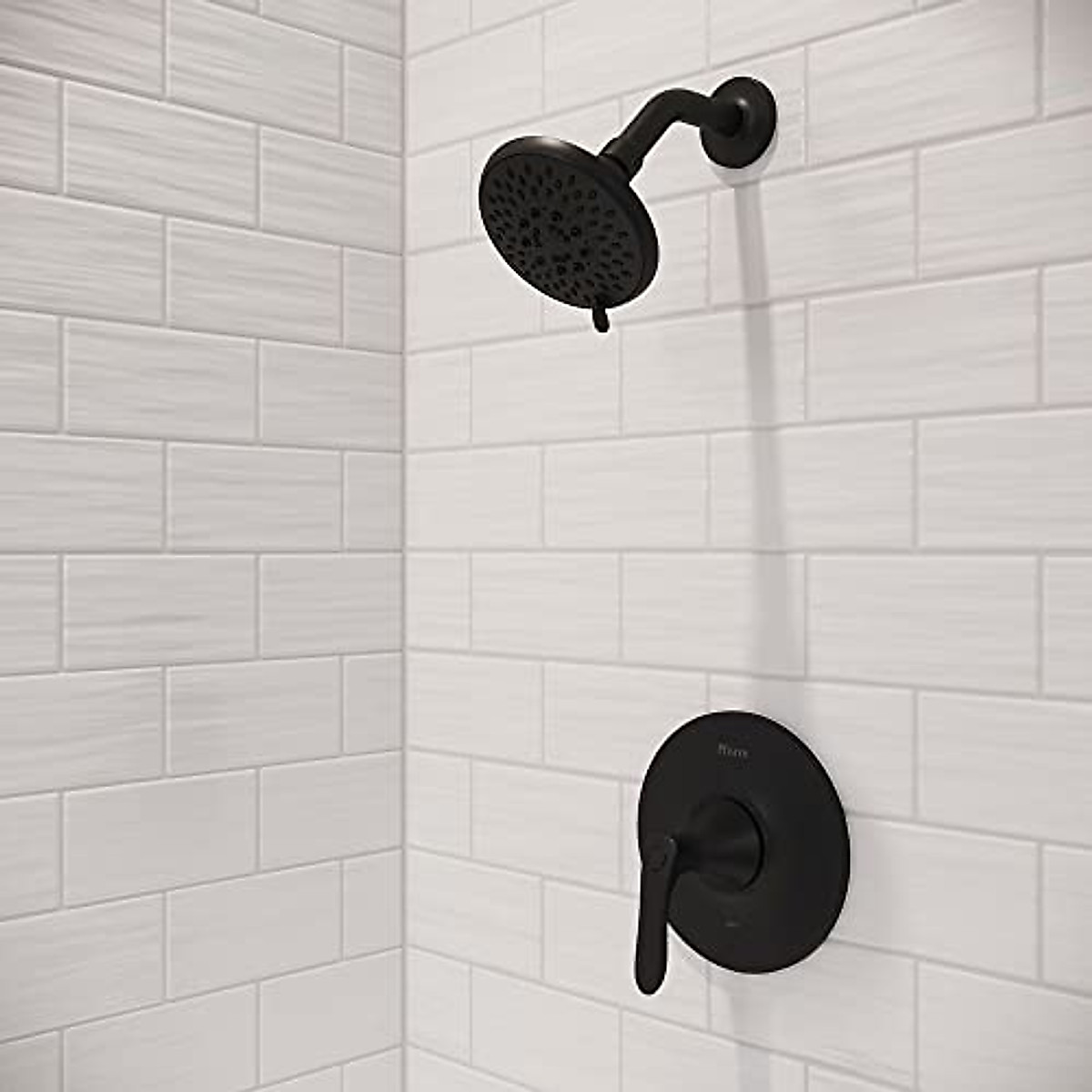 Pfister Weller Shower Only Trim Kit (Valve Sold Separately), Single Handle, Matte Black Finish, LG897WRB