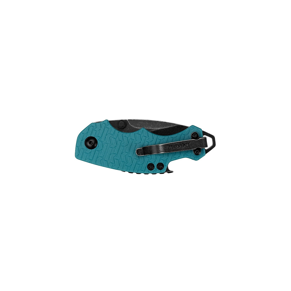 Kershaw Shuffle Teal Multifunction Folding Pocket Knife (8700TEALBW), 2.4 In. 8Cr13MoV Black Oxide Steel Blade with Blackwash Finish, Includes Thumbstud and Reversible Pocketclip; 2.8 oz.