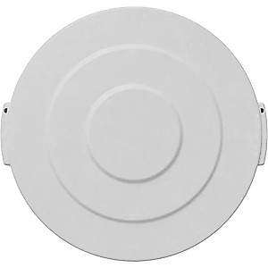 Bronco™ Round Waste Bin Trash Container Lid 20 Gallon - White