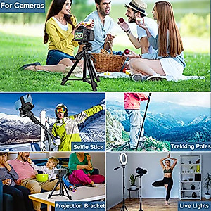 Camera Tripod 69 Inch, Patented 3-Way Swivel Portable Phone Tripod Professional Aluminum Alloy Travel Phone Camera Stand Monopod for Canon Nikon GoPro DSLR, DV Video Camcorder, Smartphone