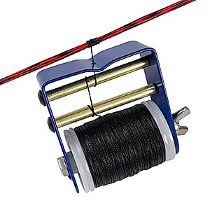- QI HUO JU - Archery Bow String Serving Jig Tool Bowstring Serving Thread 131 yard/120m 3-Strands Bow Serving String for Peep Sight Nock Points Accessories (Black)