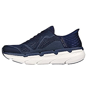 Skechers Men's Max Cushioning Slip-Ins-Athletic Workout Running Walking Shoes with Memory Foam Sneaker, Navy, 12 X-Wide