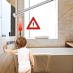 Asoleo Shower Curtain Rod Holder for Wall,Two Modes of Non-Destructive Installation and Perforated Installation of Bathroom Super Glue Shower Rod Support Base (black)…