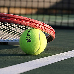 KEVENZ 6-Pack Pressurized Tennis Ball, 2 Cans with Seal Design,Advanced All Courts Balls,Highly Elasticity, More Durable, Good for Beginner Training Ball