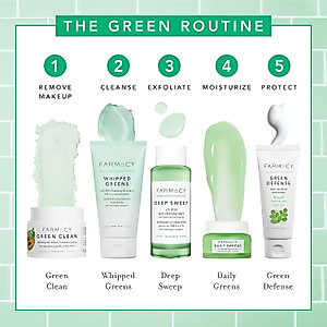 Farmacy Mineral Face Sunscreen SPF 30 - Broad Spectrum Zinc Oxide Sunscreen for Face - Daily Defense Sheer Mineral Sunscreen for Sensitive Skin - Absorbs Quickly + Leaves No White Cast (50ml)