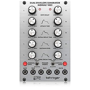 Behringer DUAL ENVELOPE GENERATOR MODULE 1033 Legendary 2500 Series Analog Envelope Generator Module for Eurorack