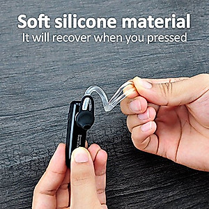 GOOLOOK Replacement Ear Hooks for Bluetooth Earbuds,Silicone Flexible Ear Piece Clamp Replacement Ear Loop Clips, Fit for JBL Live Pro,JBL 200,New Bee, Plantronics, and Other Brands