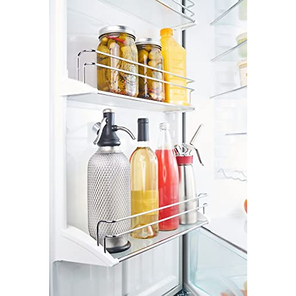 iSi North America Soda Siphon Classic Mesh Sodamaker for Making Carbonating Beverages, 1 Quart, Stainless Steel