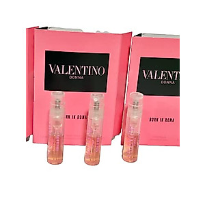 Valentino Born in Roma EDP 0.04 fl. oz. Sample Vial Lot of 3 Glass Partially filled Spray Mini Vials