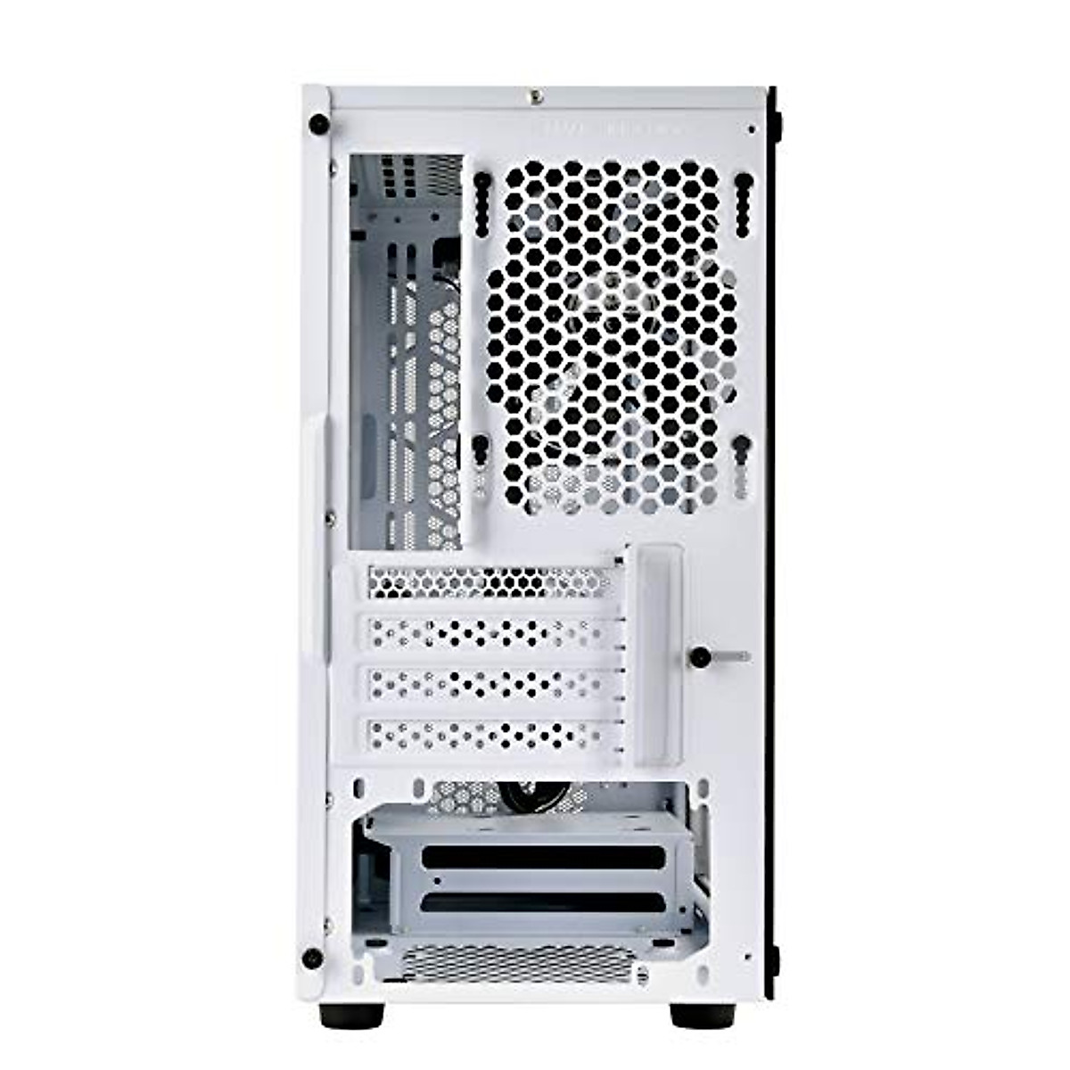 Silverstone SST-PS15W-G (White + Tempered Glass Window) Micro-ATX, Mini-DTX, Mesh Front Panel, Steel Body, Tempered Glass Side Panel